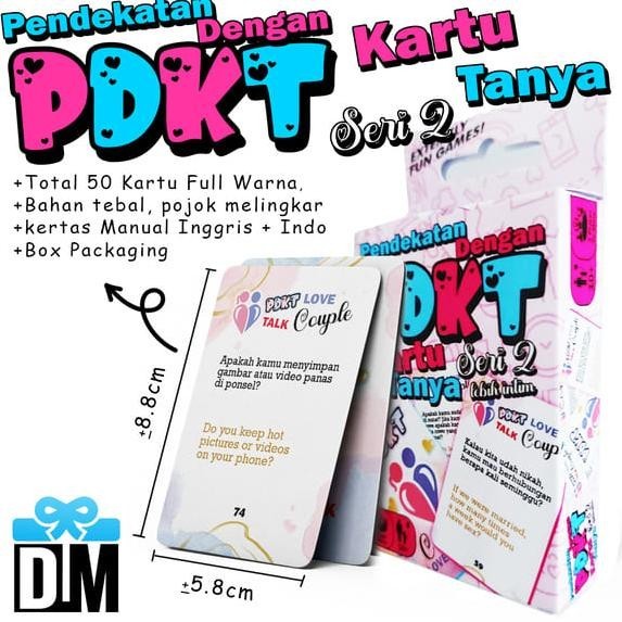 Jual WDM-2227 Permainan Kartu Kata Truth Or Dare Curhat PDKT Gebetan Pacaran Jadian Code Names ...
