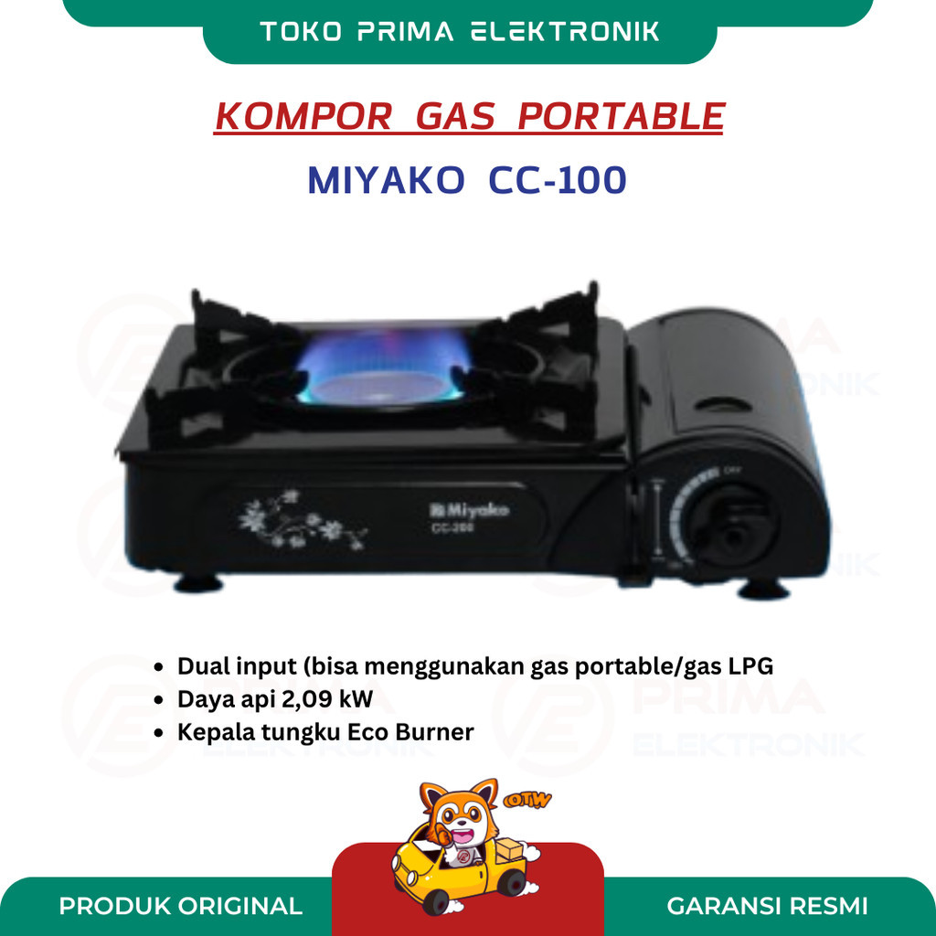 Jual Kompor Gas Portable Miyako CC 100 - Hitam | Shopee Indonesia