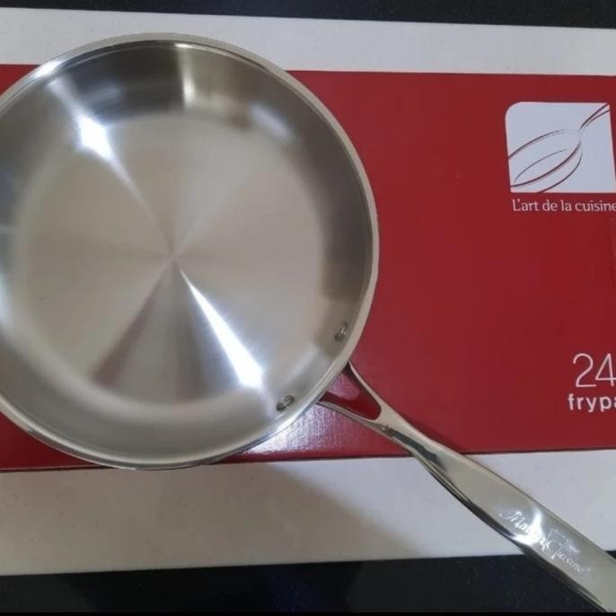Jual [Ready] Wajan Stainless Steel 3 Ply Korea Hanil Ordin Fry Pan 24 Cm All Body | Shopee Indonesia