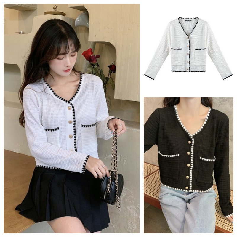Jual Cardigan Kancing Premium Baju Rajut Wanita Lengan Panjang/ Outer Wanita Korean Style ...