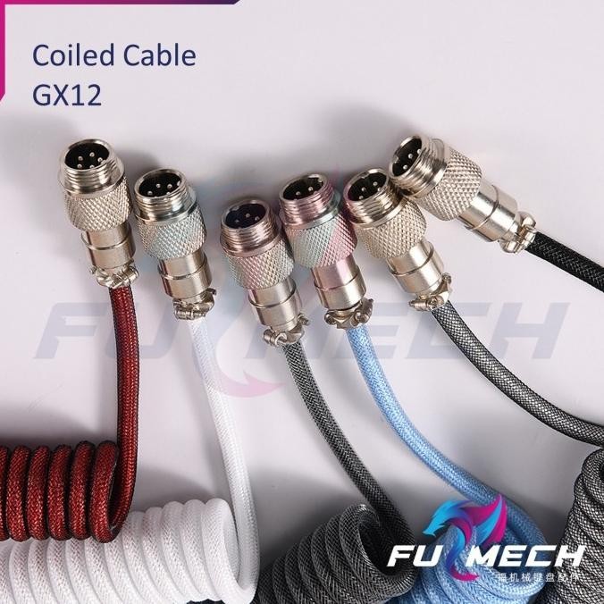 Jual Coiled Cable Type C | Aviator 5 Pin | Gx12 | Diy Mechanical ...