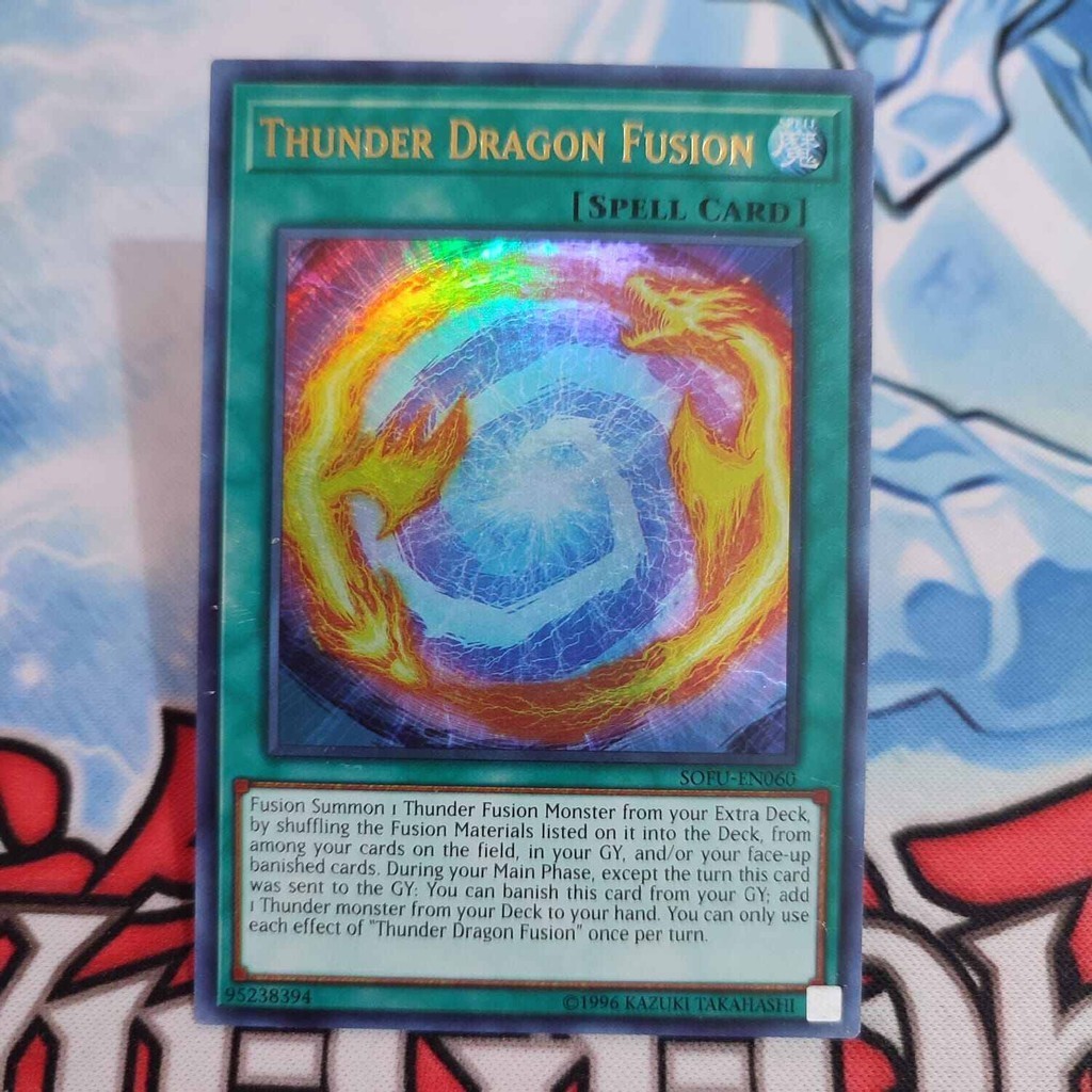 Jual yugioh thunder dragon fusion SOFU ultra rare original | Shopee ...