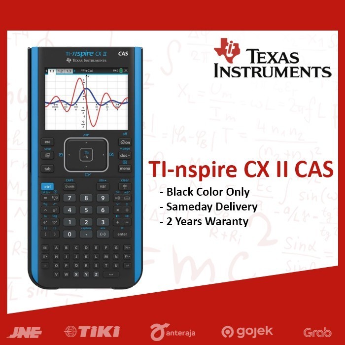 Jual TEXAS INSTRUMENTS TI-NSPIRE CX CAS II GRAPHING CALCULATOR | Shopee ...