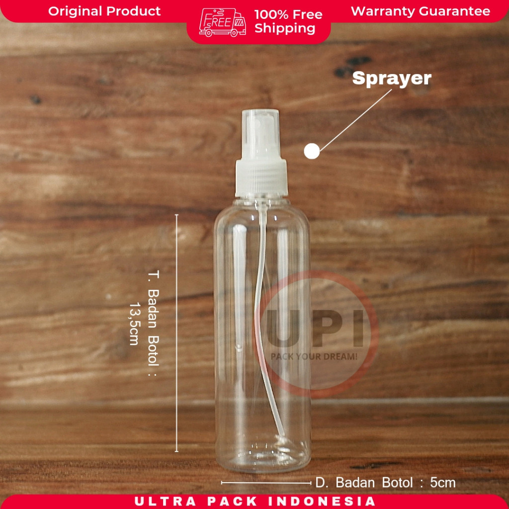 Jual Kemasan Botol Mist Spray - BOTOL PET BR 250ML CLEAR + SPRAYER ...
