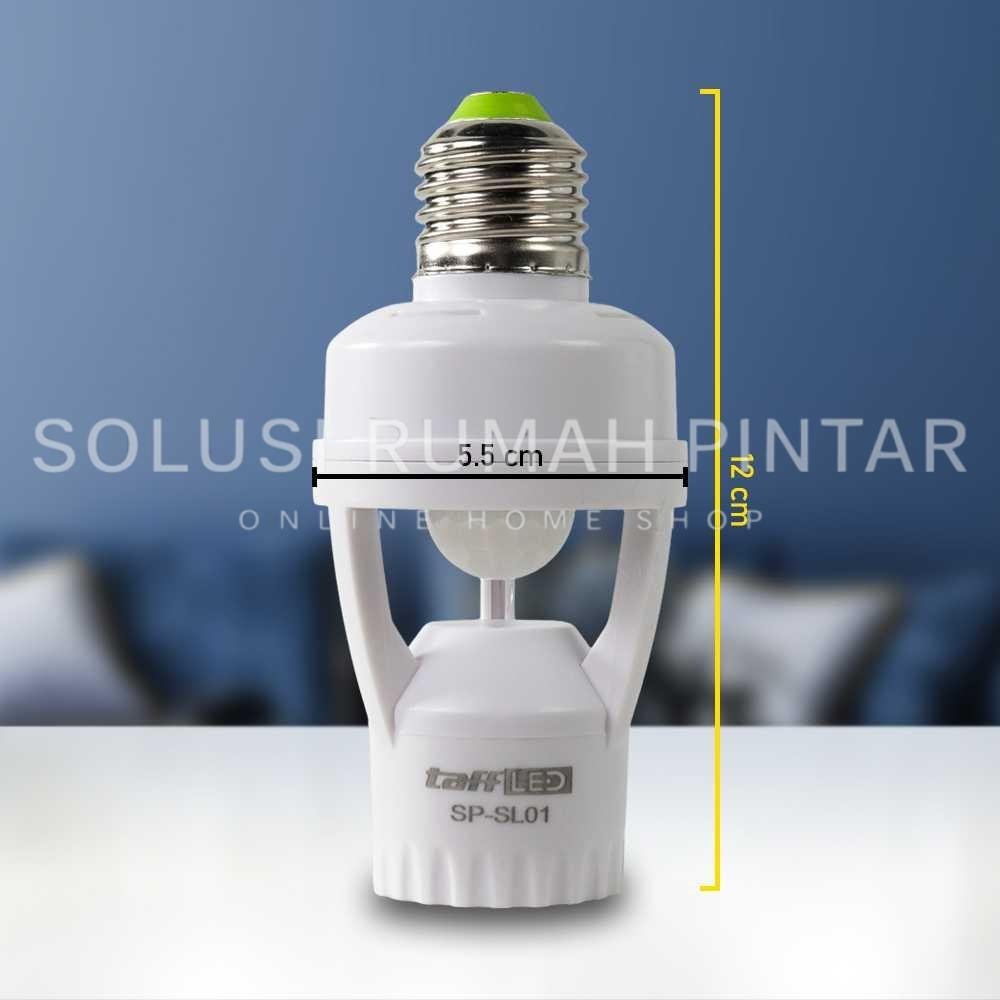 Jual Fitting Lampu Bohlam Sensor Gerak PIR 2000 LUX 240V 60W E27 dengan ...