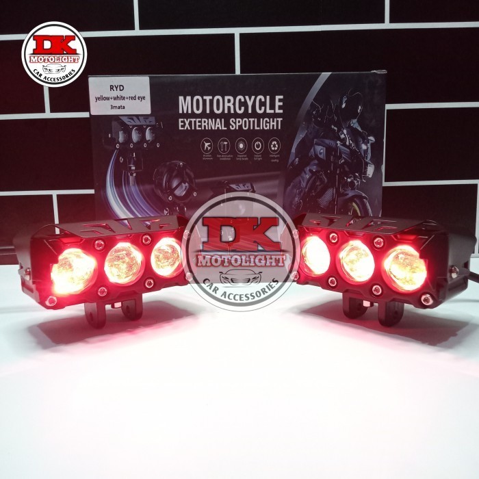 Jual Lampu laser mini proji SQL 3 mata devil eyes merah sinar putih ...