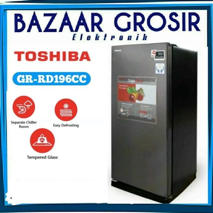 Jual Baru!! Kulkas 1 Pintu Toshiba Gr-Rd196Cc | Shopee Indonesia