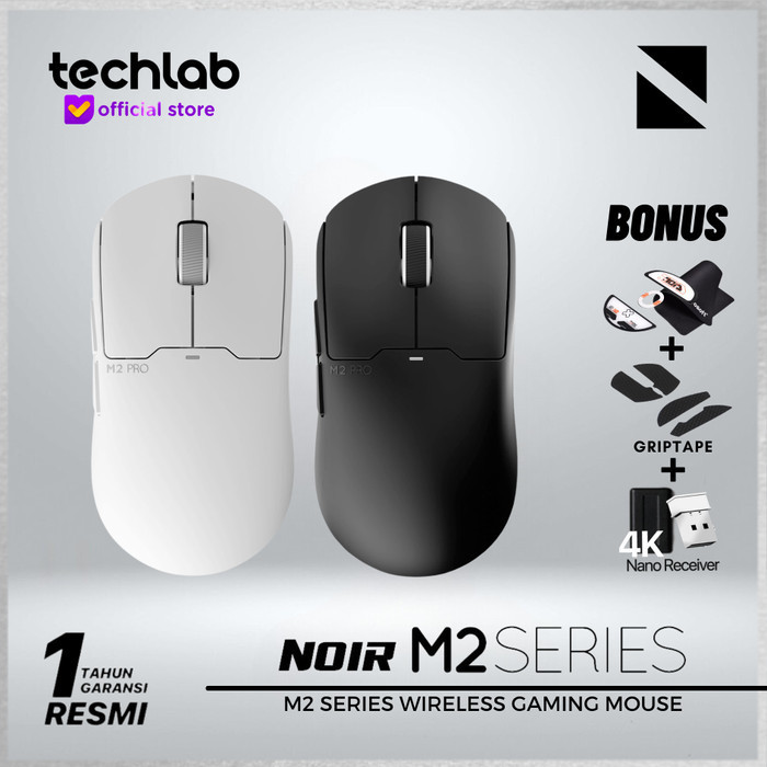 Jual Noir M2 / M2 Pro 4K Wireless Lightweight Gaming Mouse PAW 3395 ...