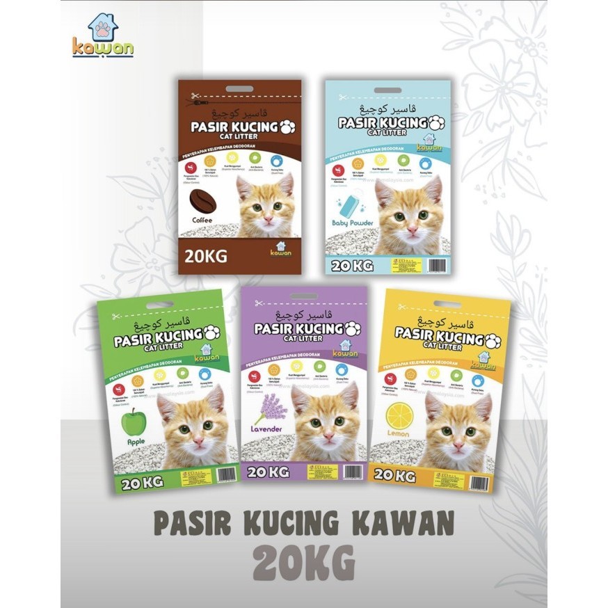 Jual Pasir Kucing Kawan Cat Litter 20 Kg / Pasir Gumpal Wangi - Coffee ...