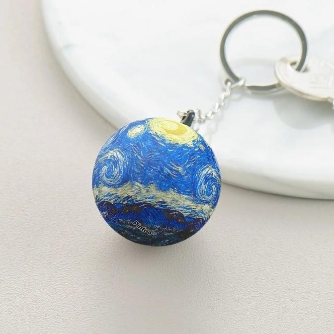 Jual Pintoo Keychain Vincent van Gogh - The Starry Night, June A3081 ...