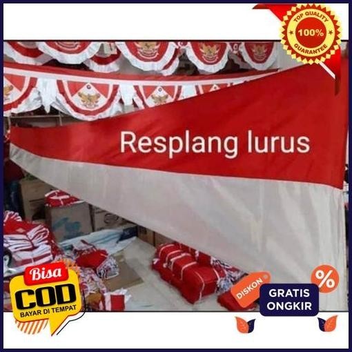 Jual Cod Bendera Resplang Merah Putih Spandek Lis Plang Umbul Umbul ...