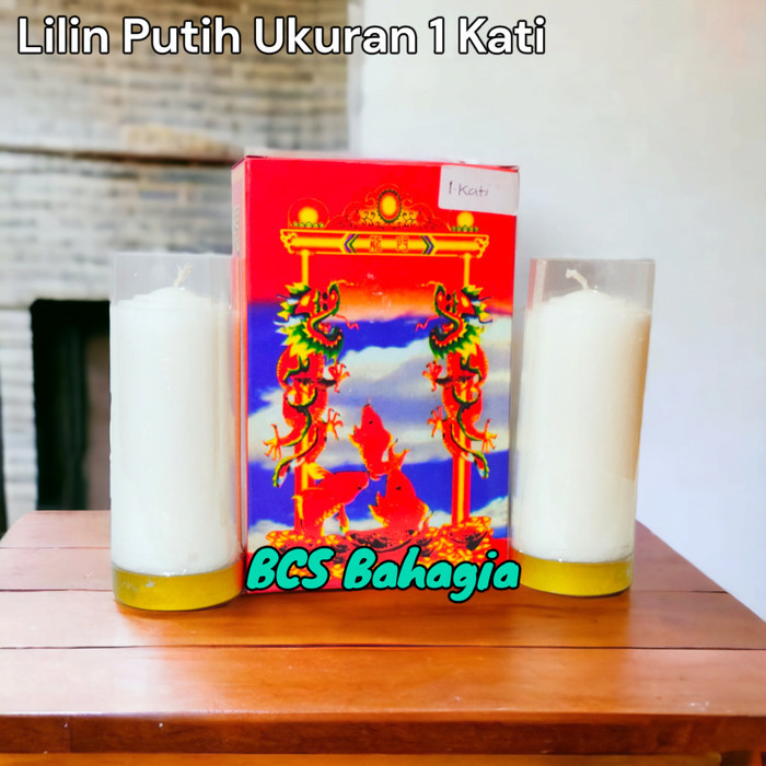 Jual SALE!! LILIN SEMBAHYANG PUJA UKURAN 1 KATI KIN PUTIH / LILIN PILAR ...