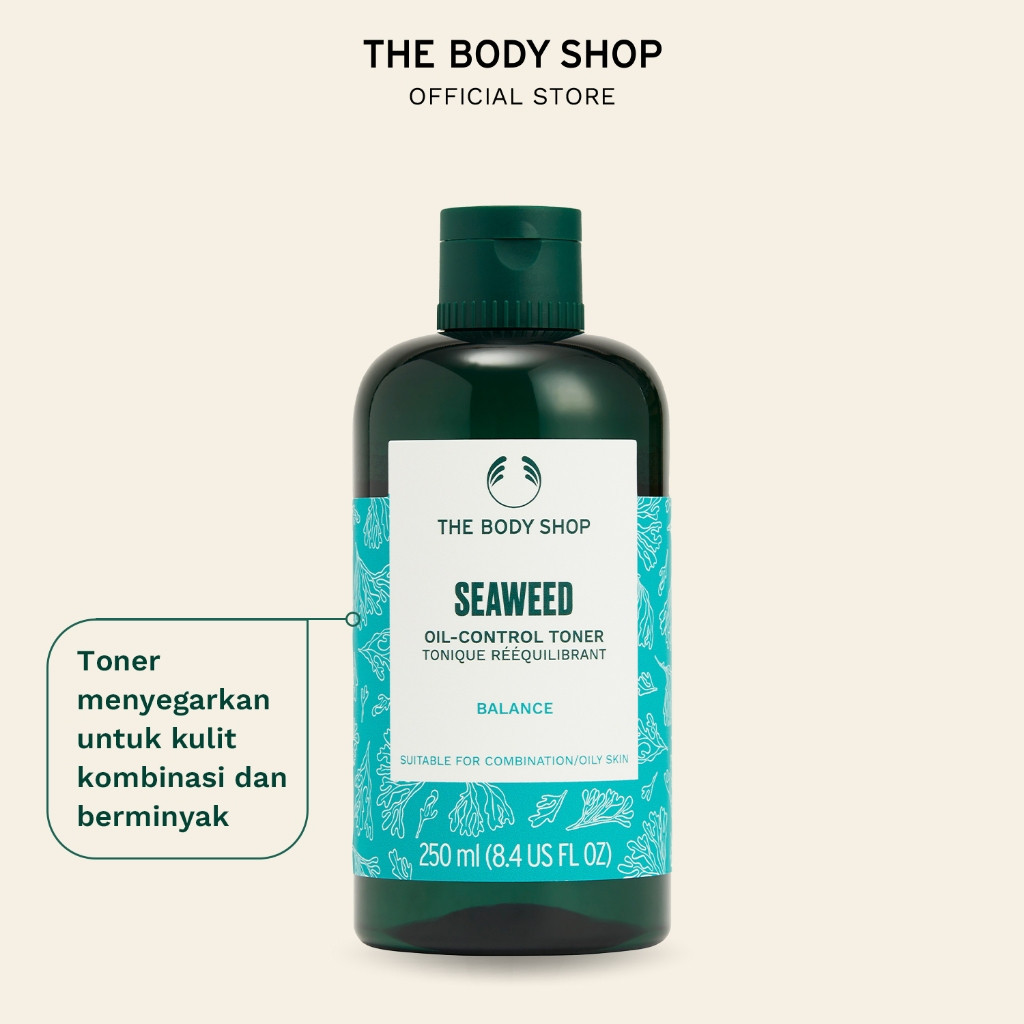 Jual The Body Shop Seaweed Oil-Control Toner 250Ml | Shopee Indonesia
