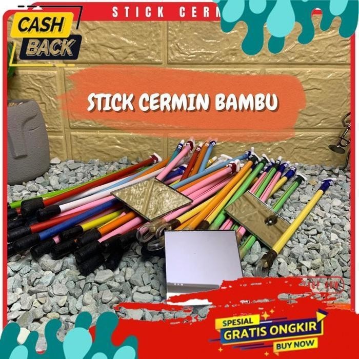 Jual STICK KACA CERMIN MENTAL STICK BAMBU IKAN CUPANG CHANNA LATIHAN ...