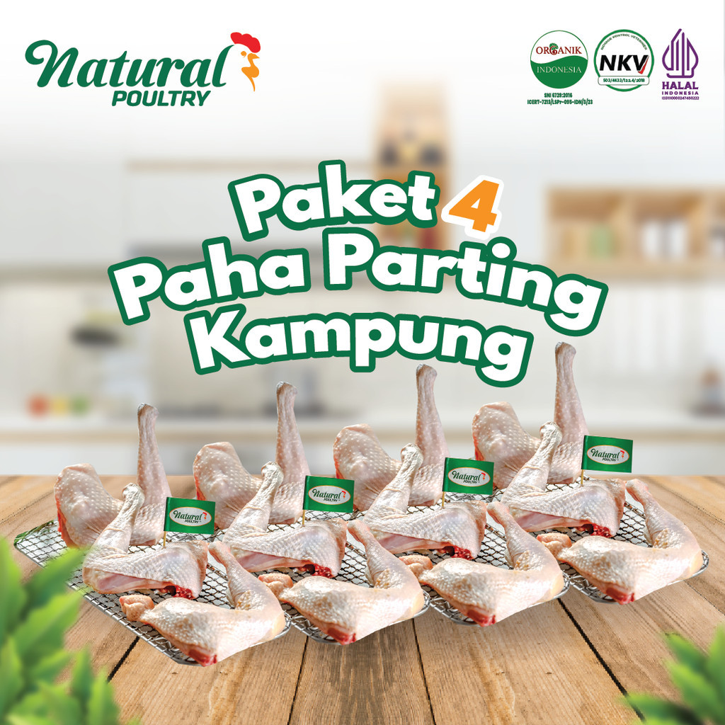 Jual Paket 4 Paha Ayam Kampung Asli (300 gram) - Natural Poultry ...