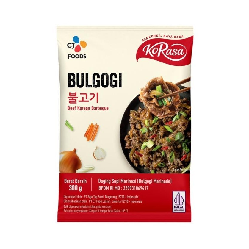 Jual CJ KORASA BULGOGI 300GR DAGING SAPI MARINASI BUMBU KOREA KS ...