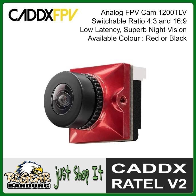 Jual Caddx Ratel 2 Ratel2 V2 Starlight 1200TVL Analog FPV Camera ...