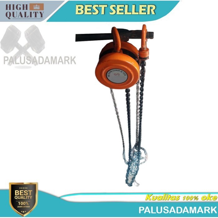 Jual Terbagus Chain Block Takel Katrol Lifting Barang 2 Ton 3 Meter ...