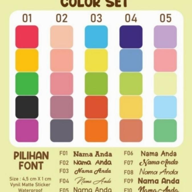 Jual Stiker label nama untuk di baju kain permanent | Shopee Indonesia