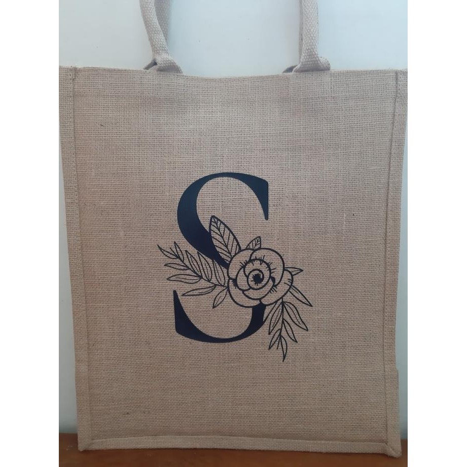 Jual Tas Goni Jute Bag Custom Nama Tulisan - Ukuran Portrait | Shopee ...
