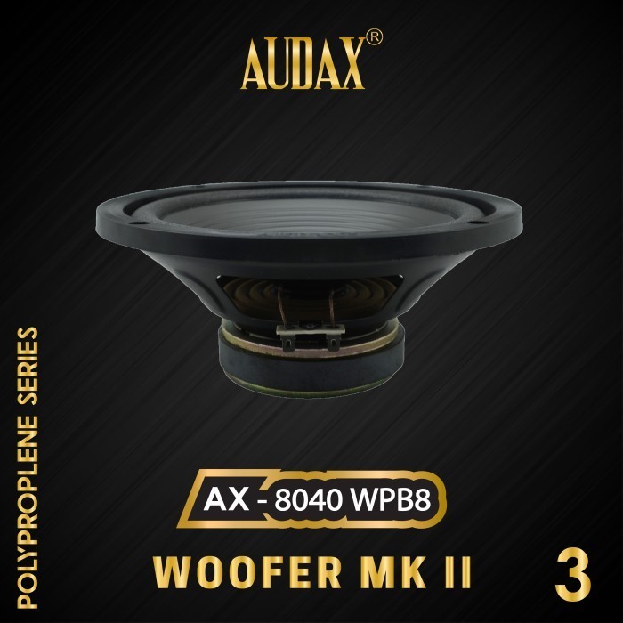 Jual Speaker Pasif 8" Audax Ax-8040 Wpb8 Polypropylene Series Woofer | Shopee Indonesia