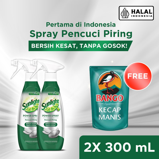 Jual Buy 2 Sunlight Power Spray 300ml FREE Bango Manis 400ml | Shopee ...
