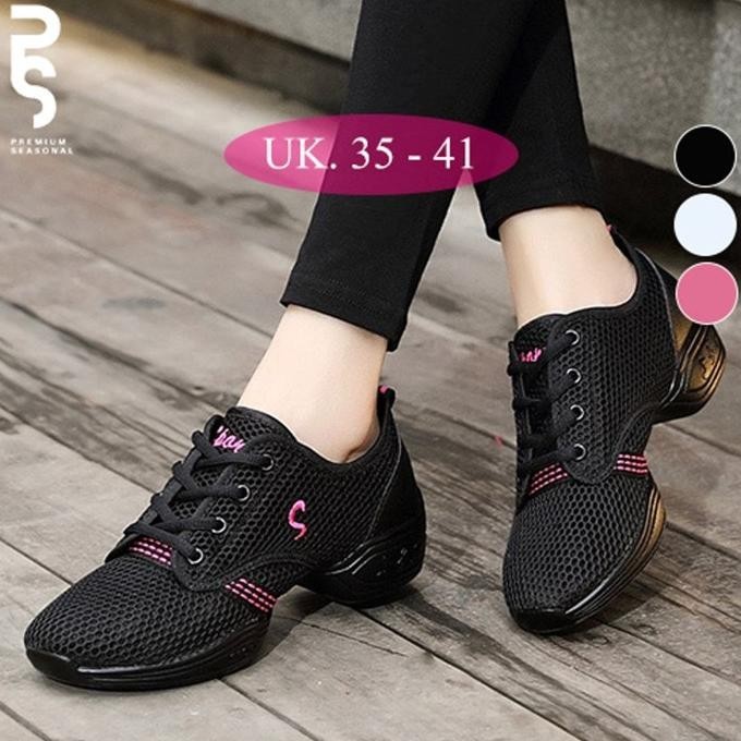 Jual SASHA - Sepatu Dansa Wanita Nylon Sports Latin/ Line Dance Ringan ...