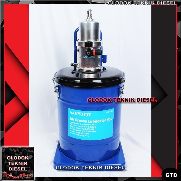 Jual Pompa Gemuk Angin 45 Liter Air Grease Lubricator Original | Shopee ...