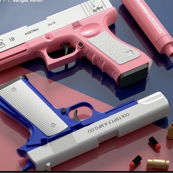 Jual Mainan Pistol M1911 Shell Ejection Soft Bullet Toy Gun | Shopee Indonesia