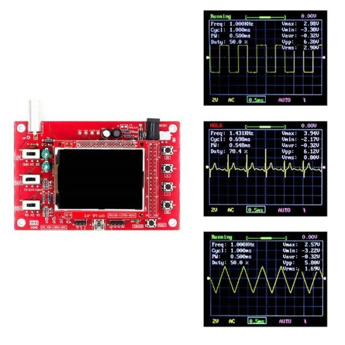 Jual Osiloskop Mini Dso138 Digital Oscilloscope Kit 2 4 Inch Tft Lcd ...