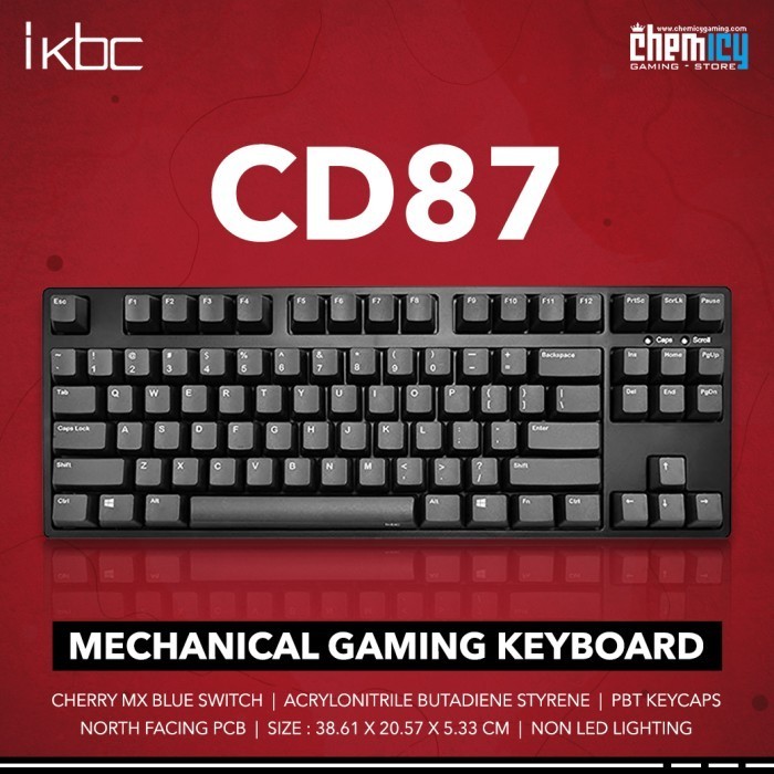 Jual iKBC CD87 Black Tenkeyless Mechanical Keyard | Shopee Indonesia