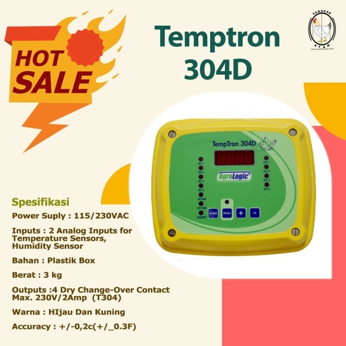 Jual Temptron 304D - Pengatur Suhu Kandang Closed House Broiler ...