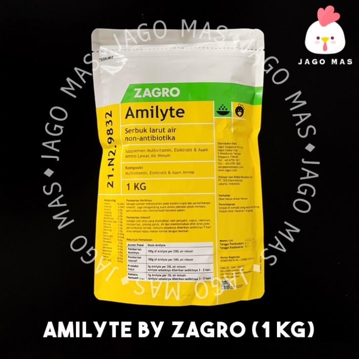Jual Amilyte Zagro 1 Kg Multi Vitamin Hewan Ternak 1Kg Asam Amino 1 ...