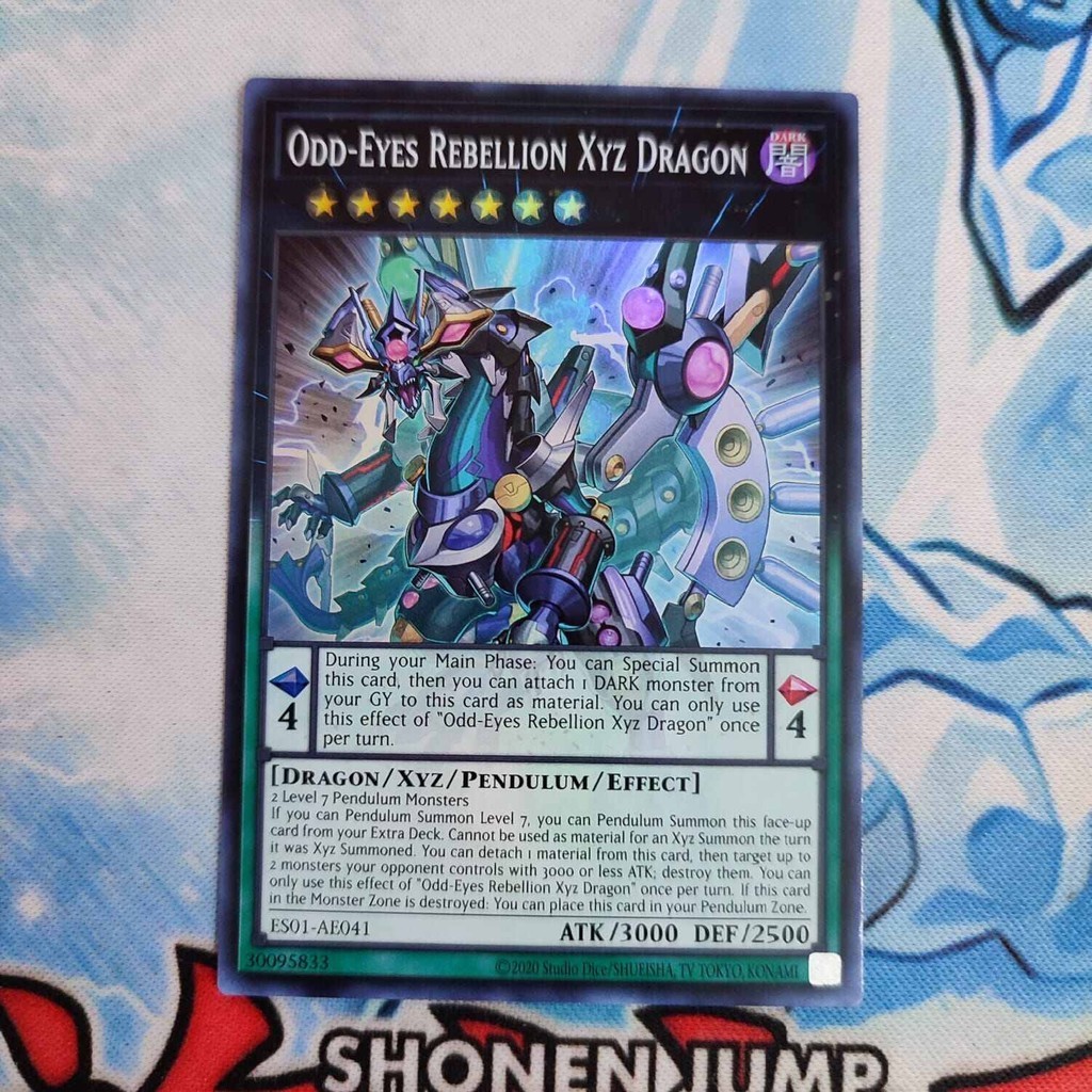 Jual yugioh AE odd eyes rebellion xyz dragon ES01-AE041 SR original | Shopee Indonesia