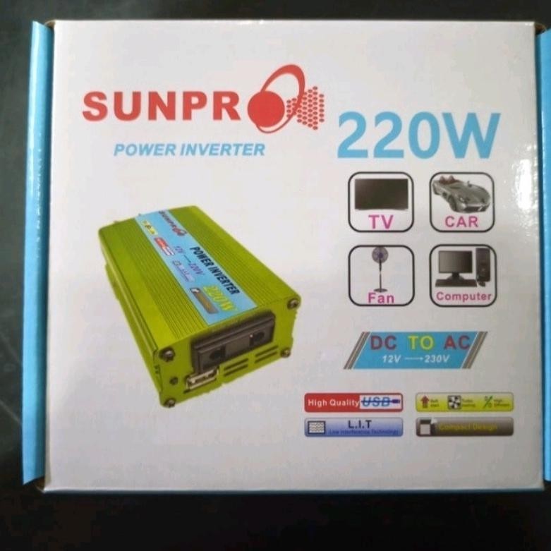 Jual Inverter Sunpro 220W Power Inverter DC To AC Sunpro 220 Watt ...