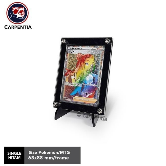 Jual POKEMON/MTG ACRYLIC DISPLAY FRAME - STANDING KARTU AKRILIK - HITAM ...