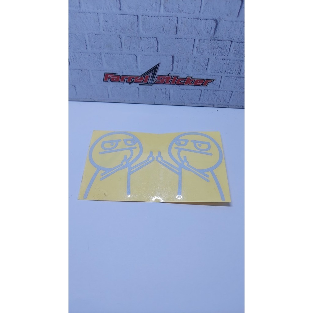 Jual Stiker Kartun Lucu Sticker Middle Finger | Shopee Indonesia
