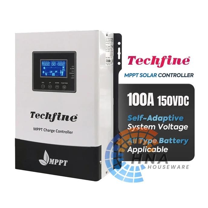 Jual MPPT 100A TECHFINE SOLAR CHARGE CONTROLLER SCC PV SOLAR PANEL ...