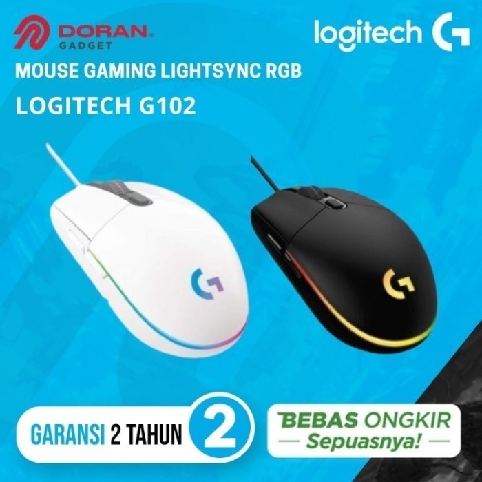 Jual Populer Mouse Logitech G102 Lightsync RGB 6 Button - Garansi 2th | Shopee Indonesia