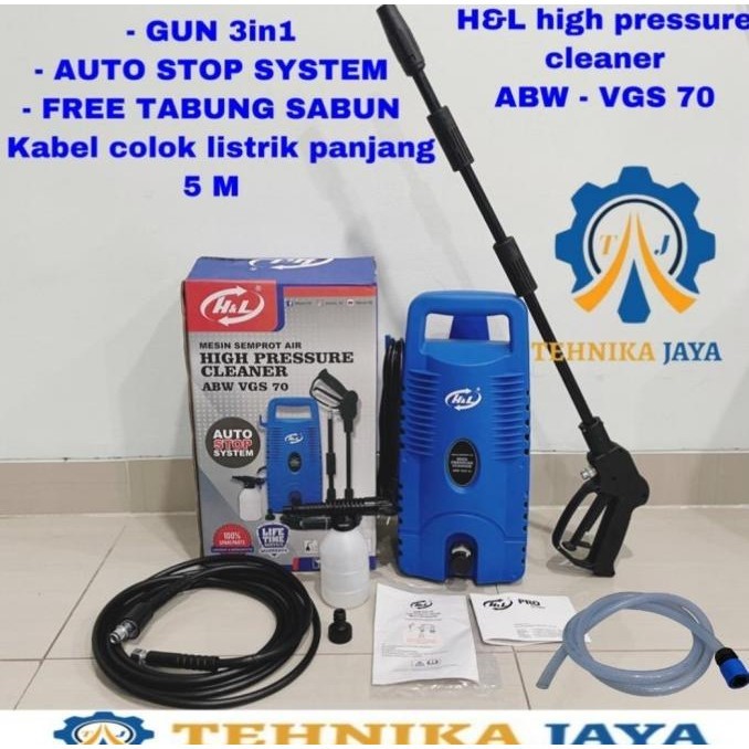 Jual Jet Cleaner H&L Abw Vgs 70 Mesin Steam Cuci Mobil Motor Ac Auto ...