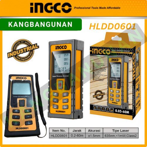Jual METERAN LASER 60M 60 M METER INGCO HLDD0601 DIGITAL DISTANCE ...