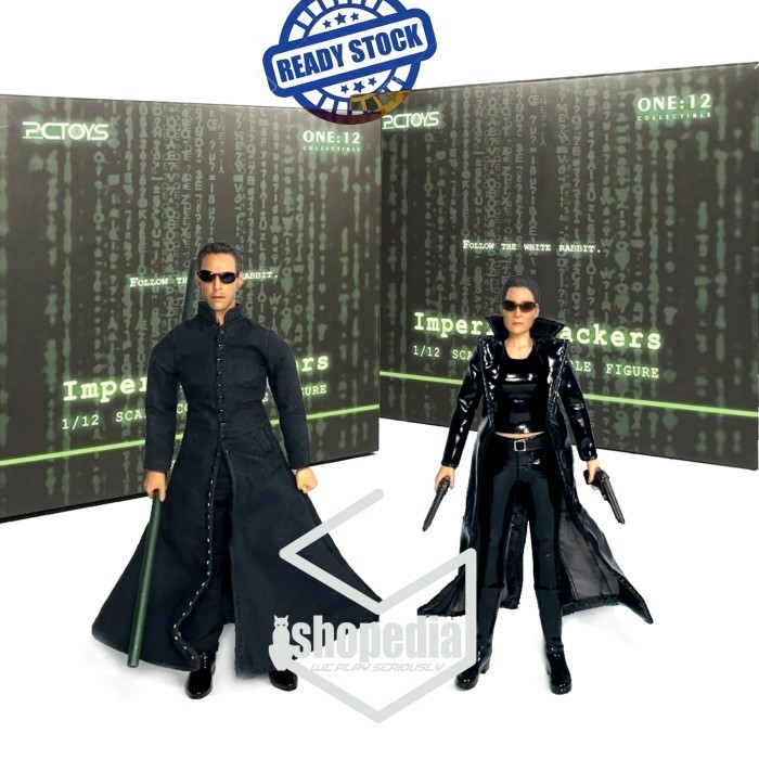 Jual PCTOYS The Matrix Action Figure 1/12 Scale Neo 2.0 Trinity PC Toys ...