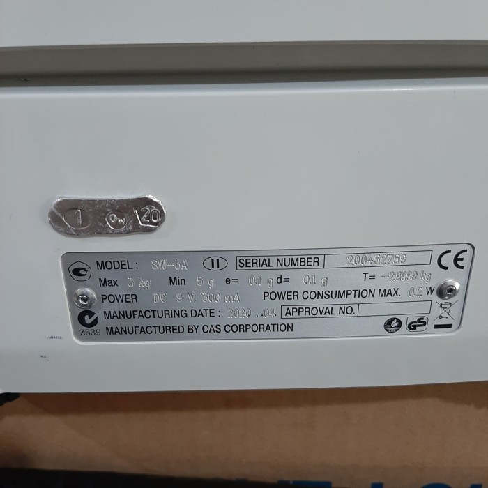 Jual Timbangan Meja / Barang / Cas Sw-1A 3Kg / Timbangan Walet / Dapur | Shopee Indonesia