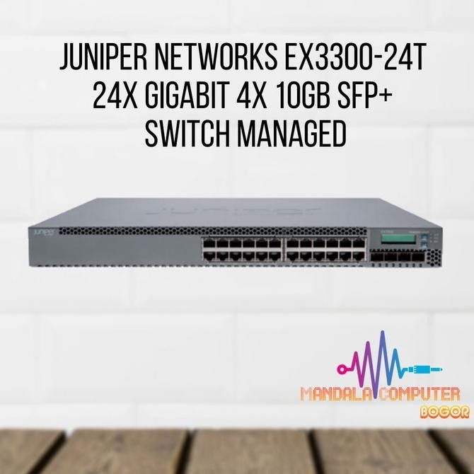 Jual Juniper Networks EX3300-24T 24x Gigabit 4x 10GB SFP+ Switch ...