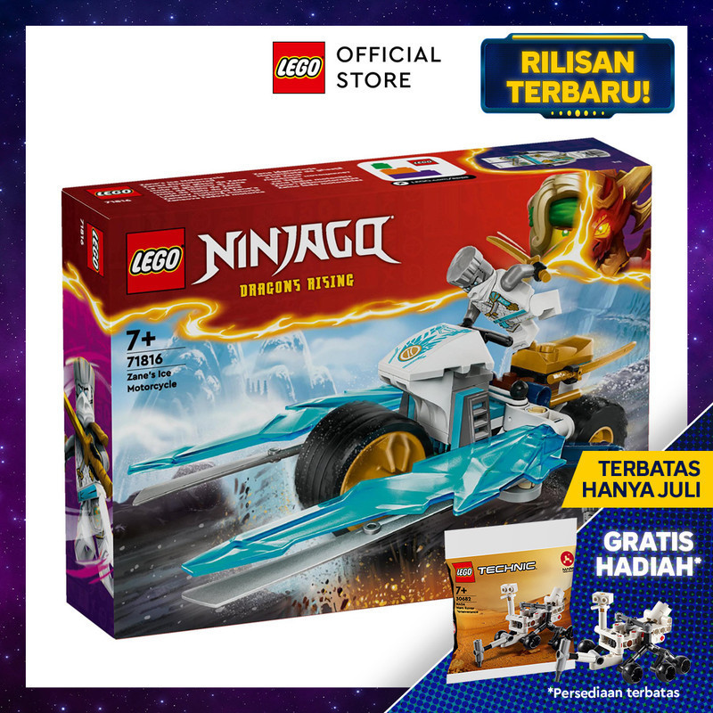 Jual LEGO Ninjago 71816 Zane's Ice Motorcycle (84 Pieces) Ninja Toys (6 ...