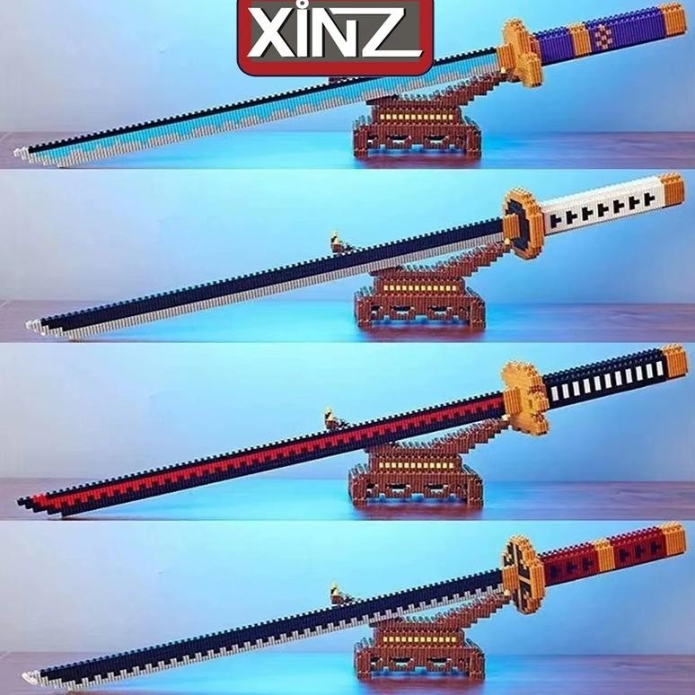 Jual Hot Xinz Mainan Pedang Block Mini Pedang Kimetsu No Yaiba Demon ...