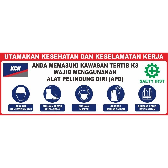 Jual Sale Banner / Spanduk K3 Safety Ukuran 4X1,5 Meter (Landscape ...