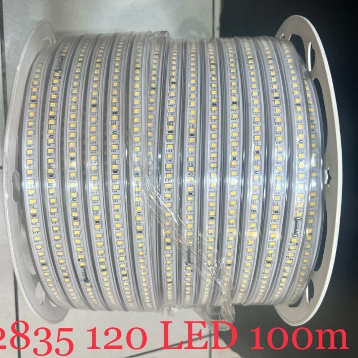 Jual Led Strip Selang Smd 2835 100M 144 Led 220V Led Strip 2835 Mata Rapat Lampu | Shopee Indonesia