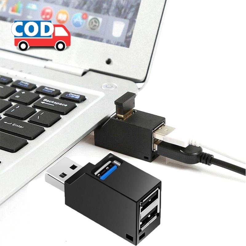 Jual USB Hub 3.0 3 Ports Mini Super Speed Transfer 5 Gbps Plug and Play ...