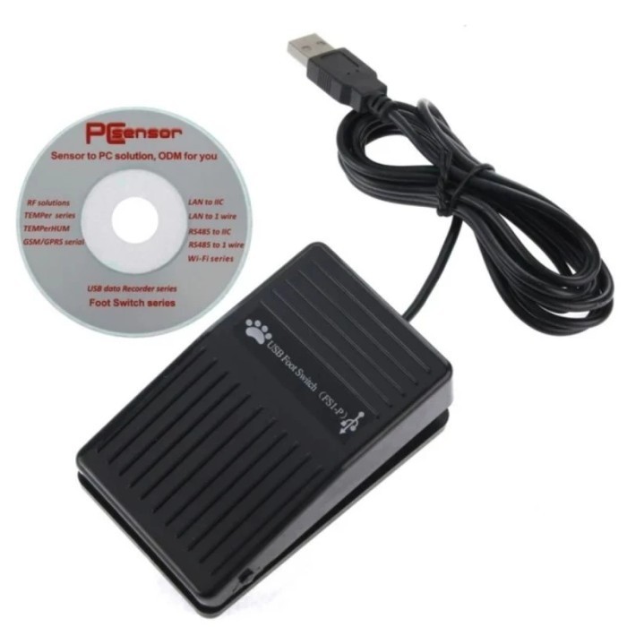 Jual Fs1-1 Usb Foot Switch Keyboard Mouse Control Foot Pedal | Shopee ...
